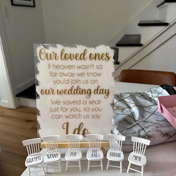 Acrylic in Loving Memory Sign, Acrylic Wedding Sign, in Memory Sign ...