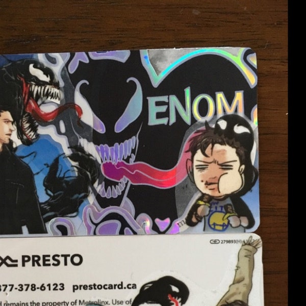 Holographic Venom Stickers, Two Variants / Symbiote / Marvel Sticker ...