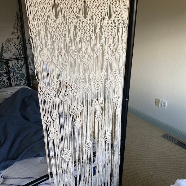 Macrame Curtain. Macrame Panel,, Macrame Wall Art. - Etsy