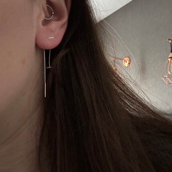 Double Piercing Earring Two Hole Earrings Double Ear Piercing Multiple ...