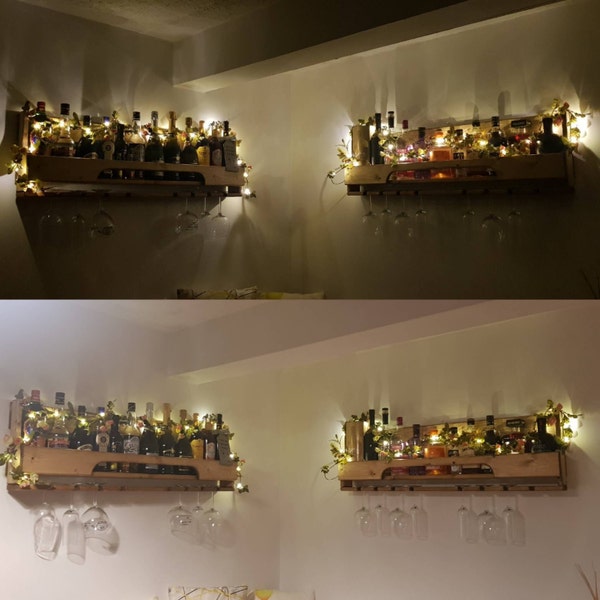 Floating Home Bar, Drinks Shelf, Gin Rack, Cocktail Display Cabinet ...