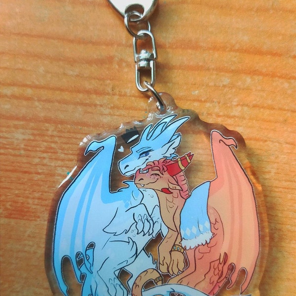 Queen Glacier and Princess Blaze [ Wings of Fire WOF Acrylic Charm ] - Etsy