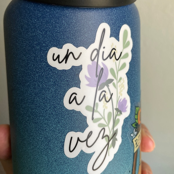 Un Dia A La Vez Sticker | One Day at A Time | Waterproof | Laptop Decal ...
