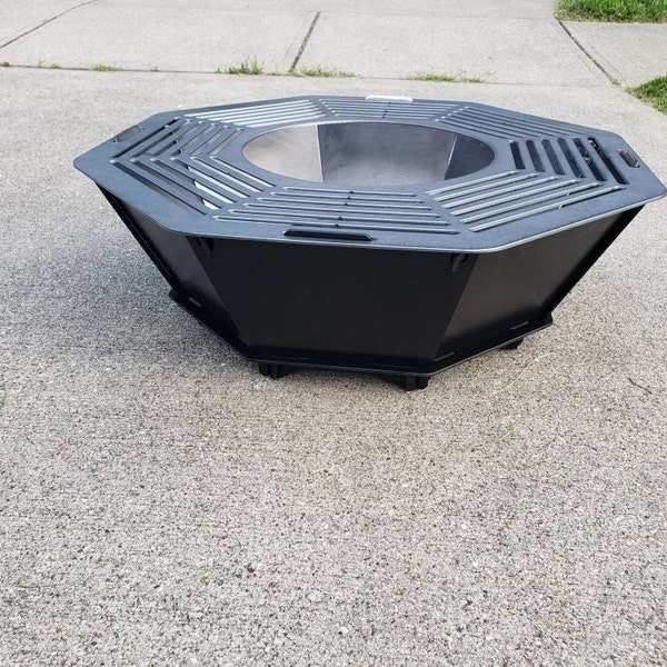 Octagon Fire Pit File ,bbq Barbecue Dxf Files for Plasma, Grill Fire ...