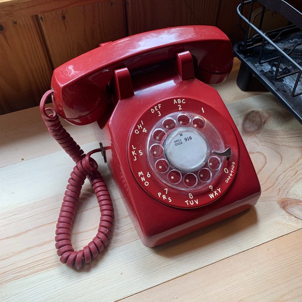 Working Rotary Phone Chocolate Brown Rotary ITT Telephone - Etsy