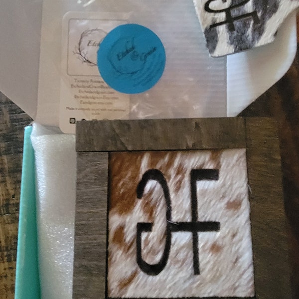 Wedding Table Number Sign |custom Cowhide Branded Sign | Personalized ...