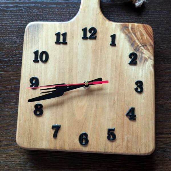 Table Clock. Rustic Modern Desk Clock. Standing Upright Rectangle Shelf ...