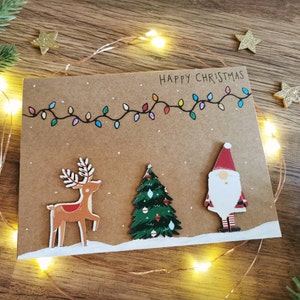 Christmas String of Tree Lights Rubber Stamp Christmas Tree Stamp Fairy ...