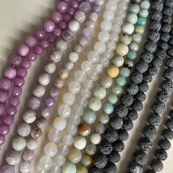 UNWAXED Lava Beads Natural Oil Diffuser Lava Rocks - Unwaxed Undyed ...