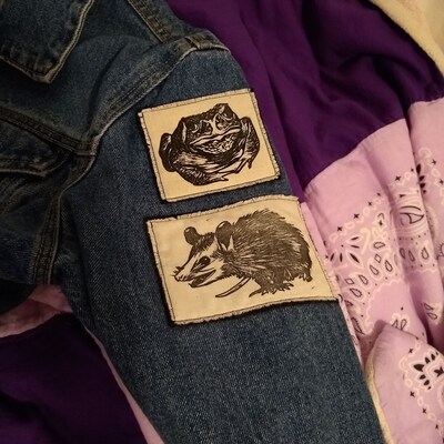 Handmade Toad Patch No Text Frog Patch Toad Patch Iron on Patch Sew on ...