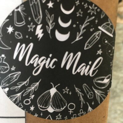 Magic Mail Wtichy Stickers Witch Stickers Magical Stickers - Etsy