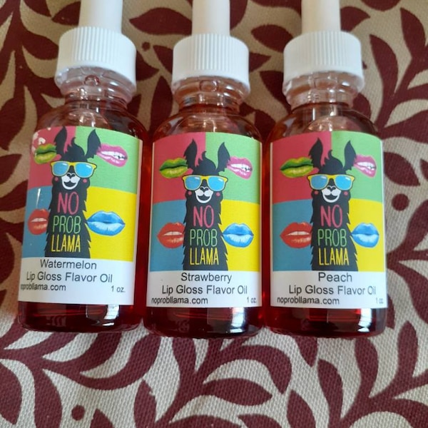 Lip Gloss Flavor Oil - No Probllama - 1 Oz - Etsy