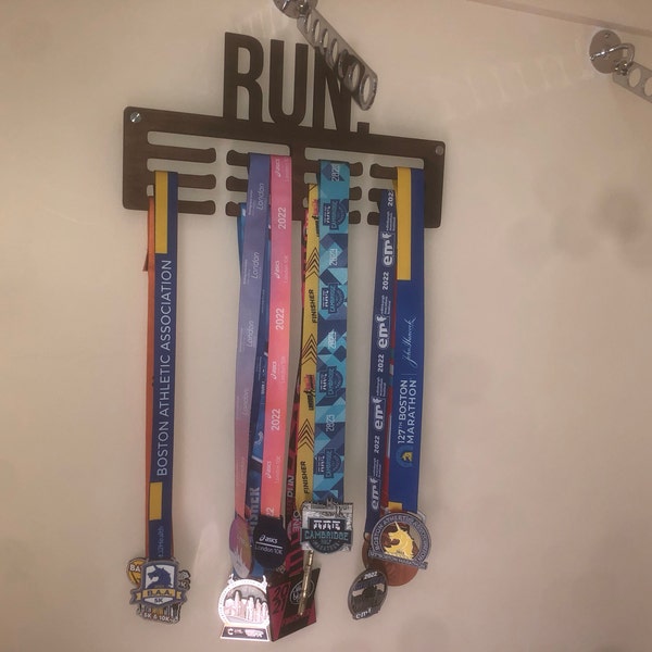 Medal Hanger Contemporary Wood Award Display Modern With Hardware ...