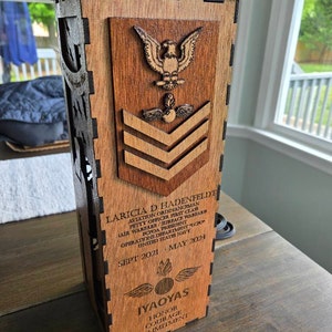 Military Organization Wine/spirits Gift Box Arched Top - Etsy