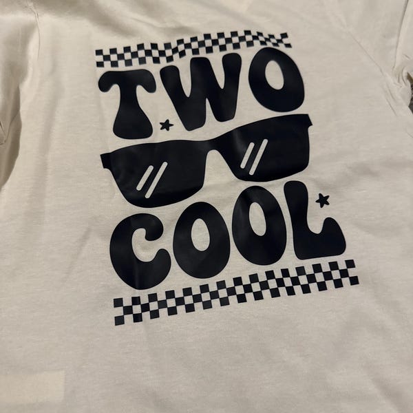 Two Cool 2nd Birthday Shirt, Boy Birthday Party Tee - Etsy