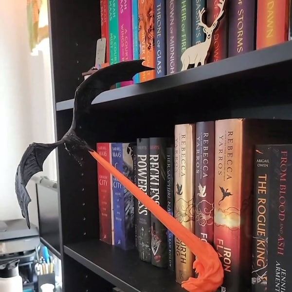 Fire Breathing Dragon Book Nook With Book Mount, Perfect Gift or ...