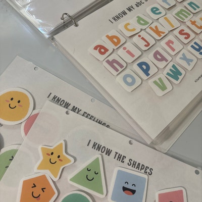 Busy Book Printable, Toddler Learning Binder, Preschool Activities ...