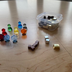 Booster Pack Acrylic Asteroid Resource Tokens set of 10 - Etsy