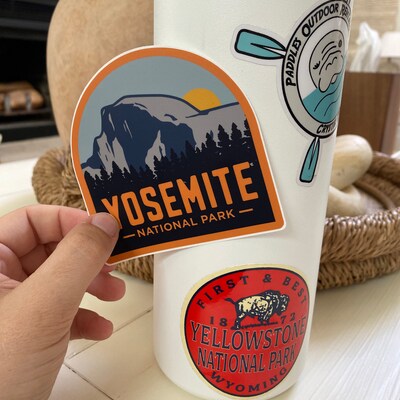 Yosemite National Park Sticker Half Dome Waterproof Vinyl - Etsy