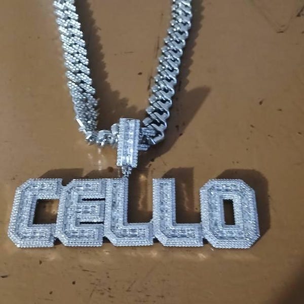 Icy Initial Letters Necklace Pendant With Heart,best Customize Gifts ...