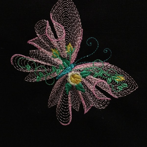 FLUTTERBY LUV #1 (4 Inch Size) Pack- 10 Machine Embroidery Designs ...