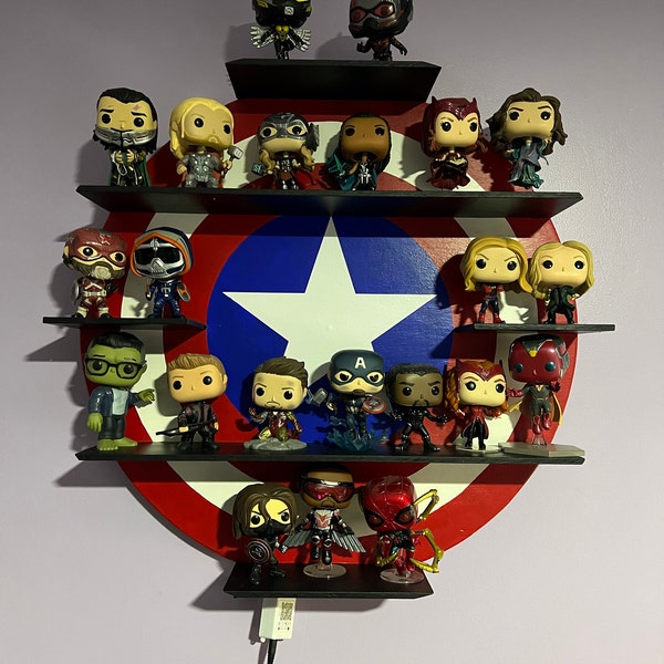 Captain America Shield Funko Pop Shelves Marvel Display Captain America ...