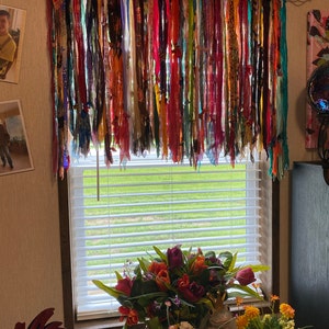 Bohemian Rag Chop Valance | Etsy