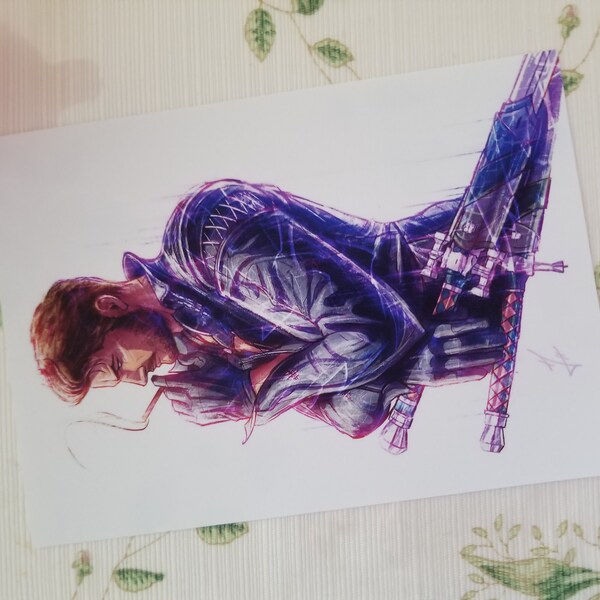 Final Fantasy XVI Cid- Limited Edition Fine Art Sketch Print -FFXVI ...