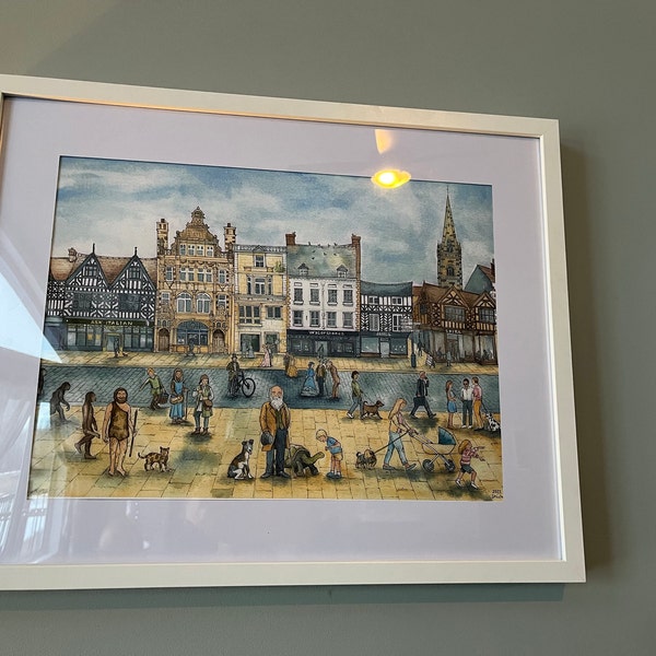 A4 Fine Art Print Shrewsbury Library Signed - Etsy