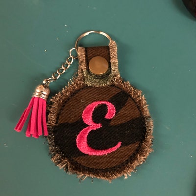 Set of 2 BLANK Key Fob Machine Embroidery Designs Snap Tab in the Hoop ...