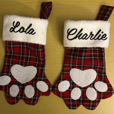 Animal Paw Stocking Sewing Pattern & Tutorial Christmas Holiday Easy ...