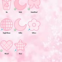 Pink Desktop Icons Set, 100+ Aesthetic Icon Bundle, Custom Windows Mac ...