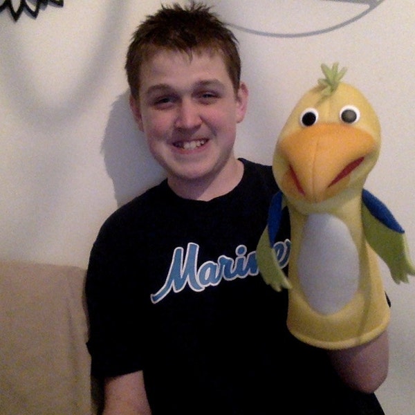 Little Genius Parrot Hand Puppet W Glasses - Etsy