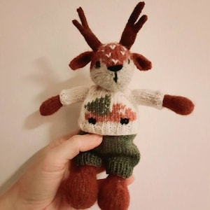 Knitting Deer Pattern. Tutorial Knitted Animals. Amigurumi DIY. - Etsy