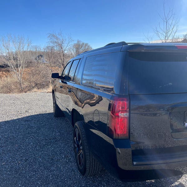 Fits 2015-2020 Chevy Suburban Rear Side Window Distressed American Flag ...