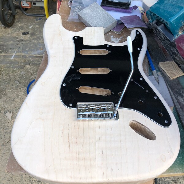 Modern Strat Guitar. US Specs.routing Template for Guitar Building ...