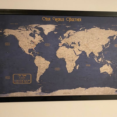 Flight Patterns World Map Poster 24x36 - Etsy