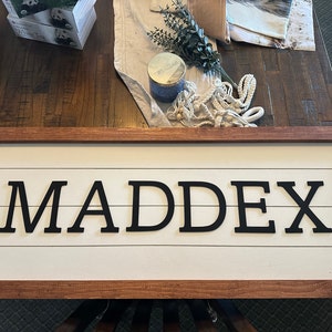 Wood Boy Crib Name Sign, Large Custom Baby Name Sign, Nursery Art Wall ...