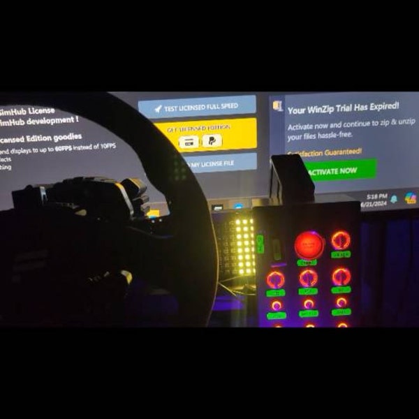 Sim Racing Keyboard Holder for 40 Series Profile T Slot Rig E.g. Simlab ...