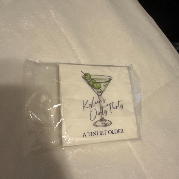 Custom Matchbox for Birthday/a Tini Bit Older Martini Match Boxes ...