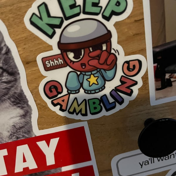 Keep Gambling Sticker: Dandy’s World Gigi, Waterproof Vinyl (3” Matte ...