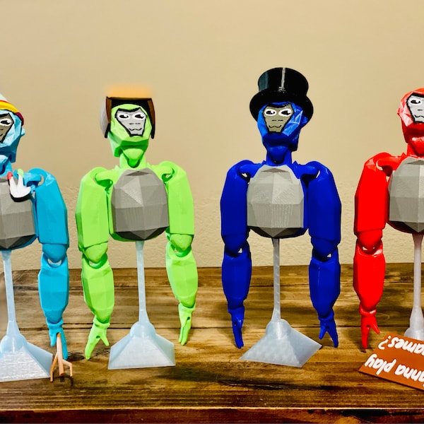 Large Gorilla Tag Flexible Action Figure, Custom Color - Etsy