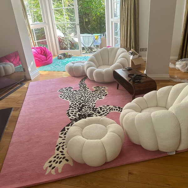 Luxury Modern Handtufted Rug, Loop-cut Rug, Zig-zag Rug, Woolen Rugs ...