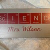 Science Teacher Gift Teacher Desk Name Plate Periodic Table - Etsy