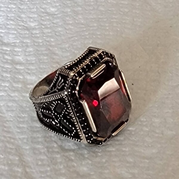 925 Sterling Silver Men's Ring, Cobra Snake Silver Ring, Handmade Men's ...