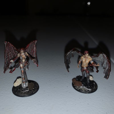 Succubus and Incubus Painted Mini - Etsy Canada