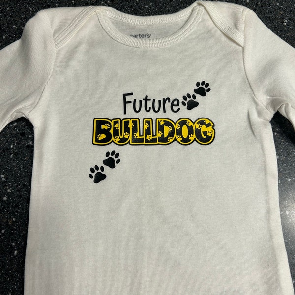 Bulldog SVG, Paw Print SVG, Future Bulldog, Elementary School Monogram ...