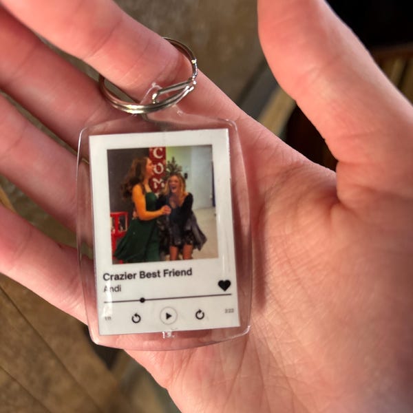 Personalized Polaroid Photo Keychain Custom Gift for Anniversary ...