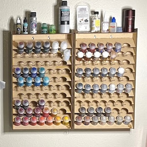Wall Mounted Hobby Paint Storage Rack Vertical - Etsy