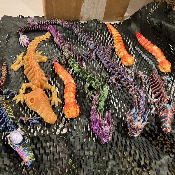 3D Printed Flexi Ball Python Snake - Etsy